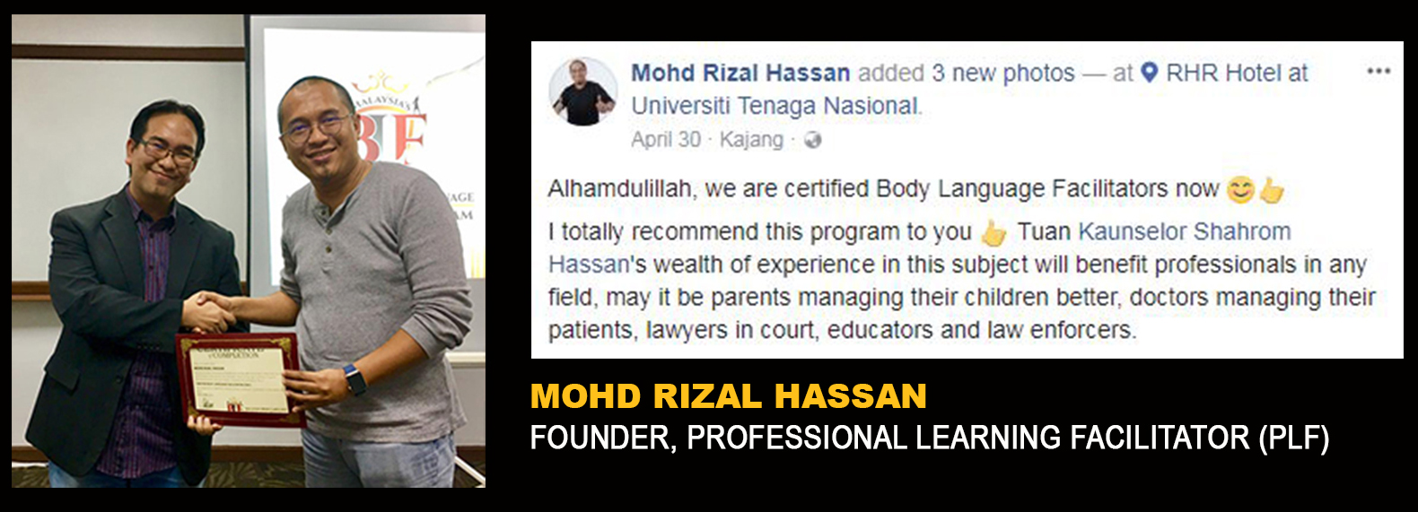 Testimoni Peserta - Pakar Bahasa Badan